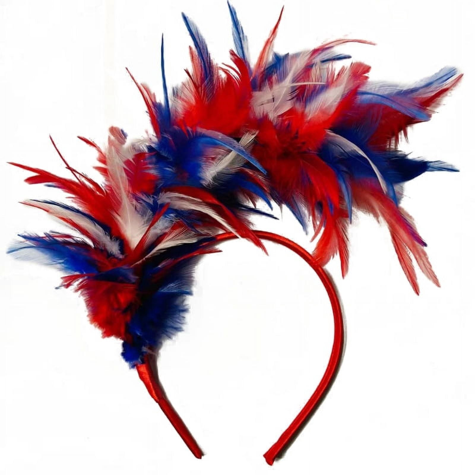 Feather Headband 1920s Burlesque Headpiece With Feathers Flapper ...