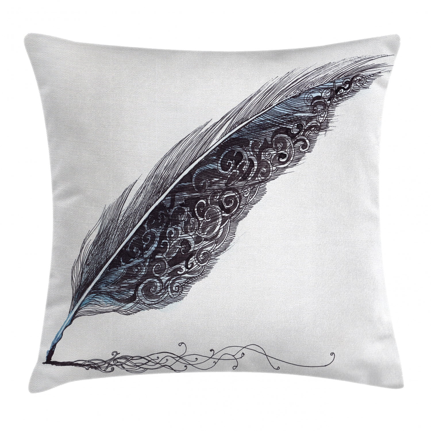 Feather House Decor Throw Pillow Cushion Cover, Image of a Dated ...