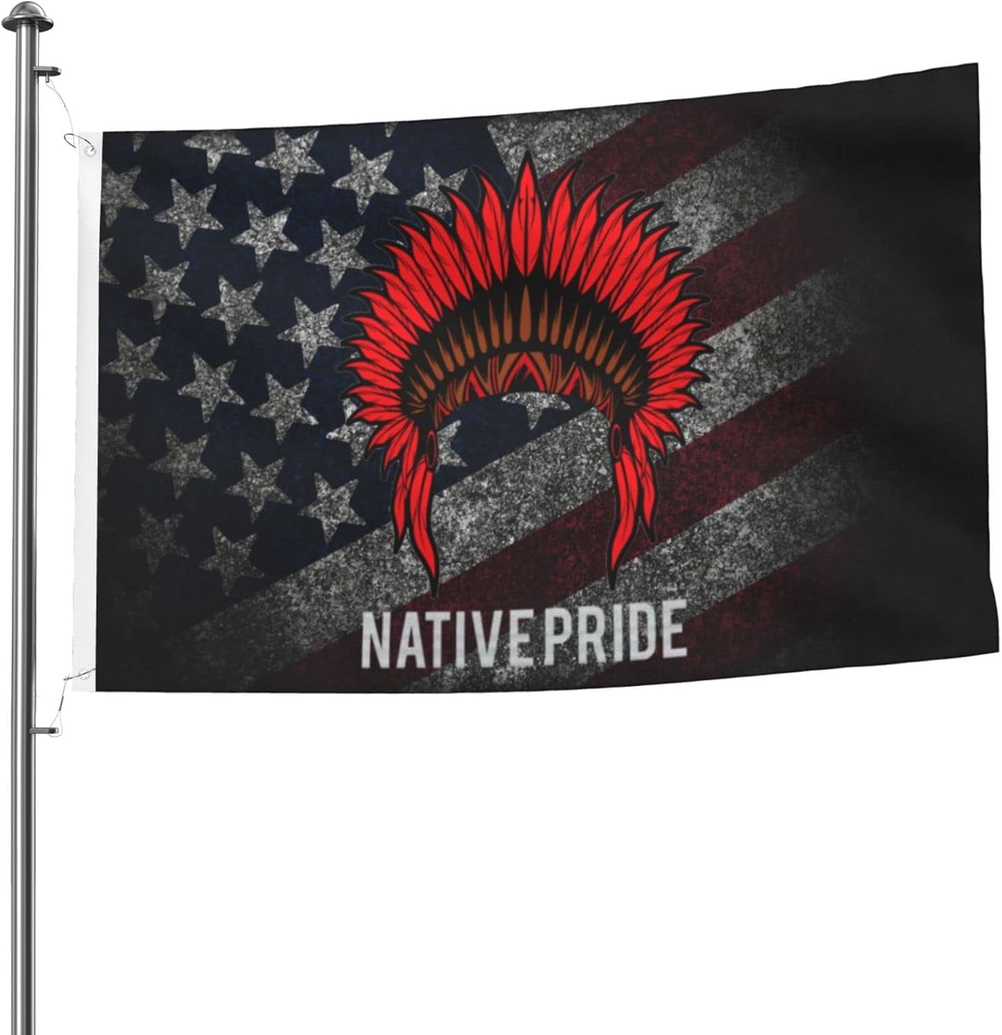 Feather Native Pride Double-Sided Flag - 5x8ft - Weather-Resistant For ...