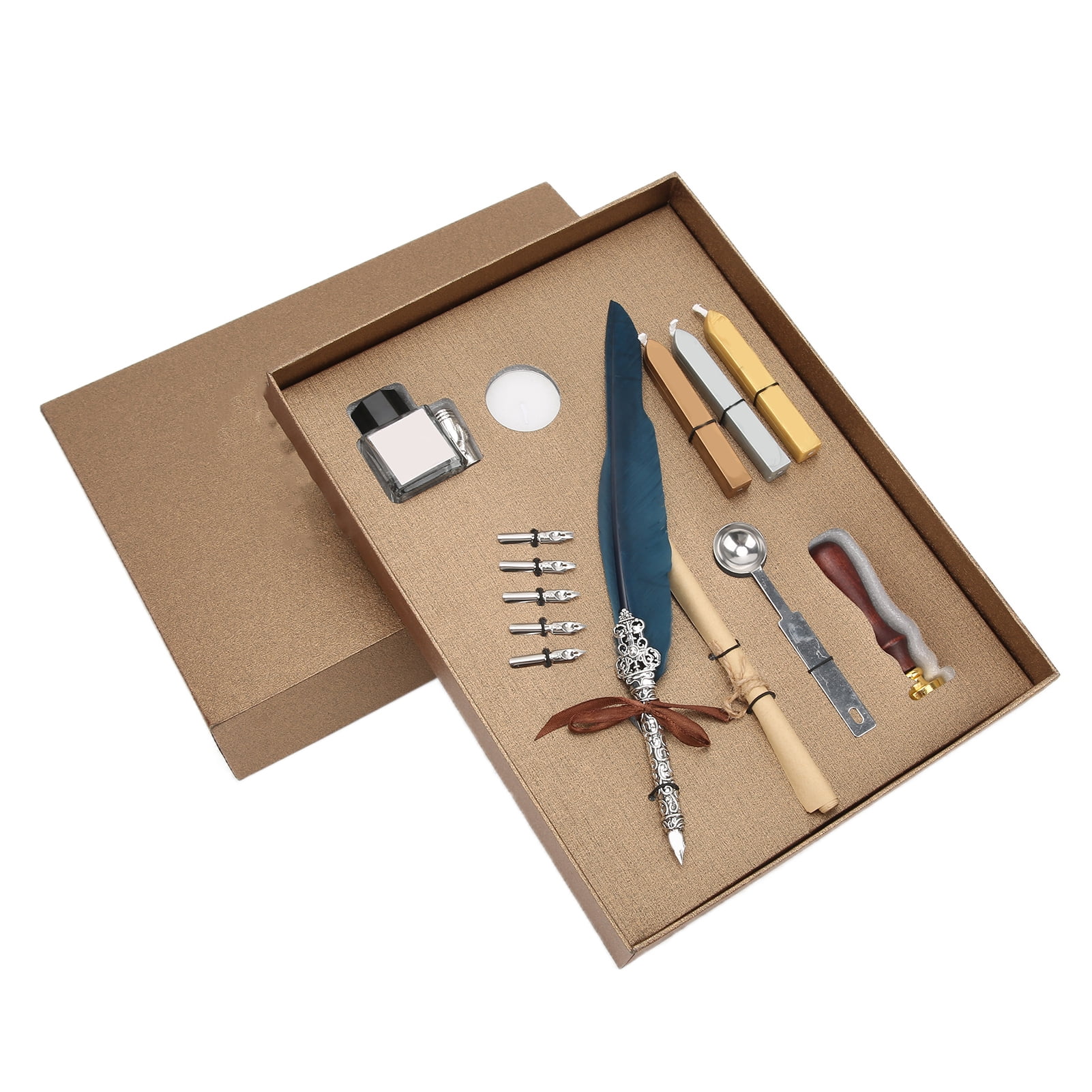 Feather Pen Set Smooth Writing Retro Design Carving Appearance ...