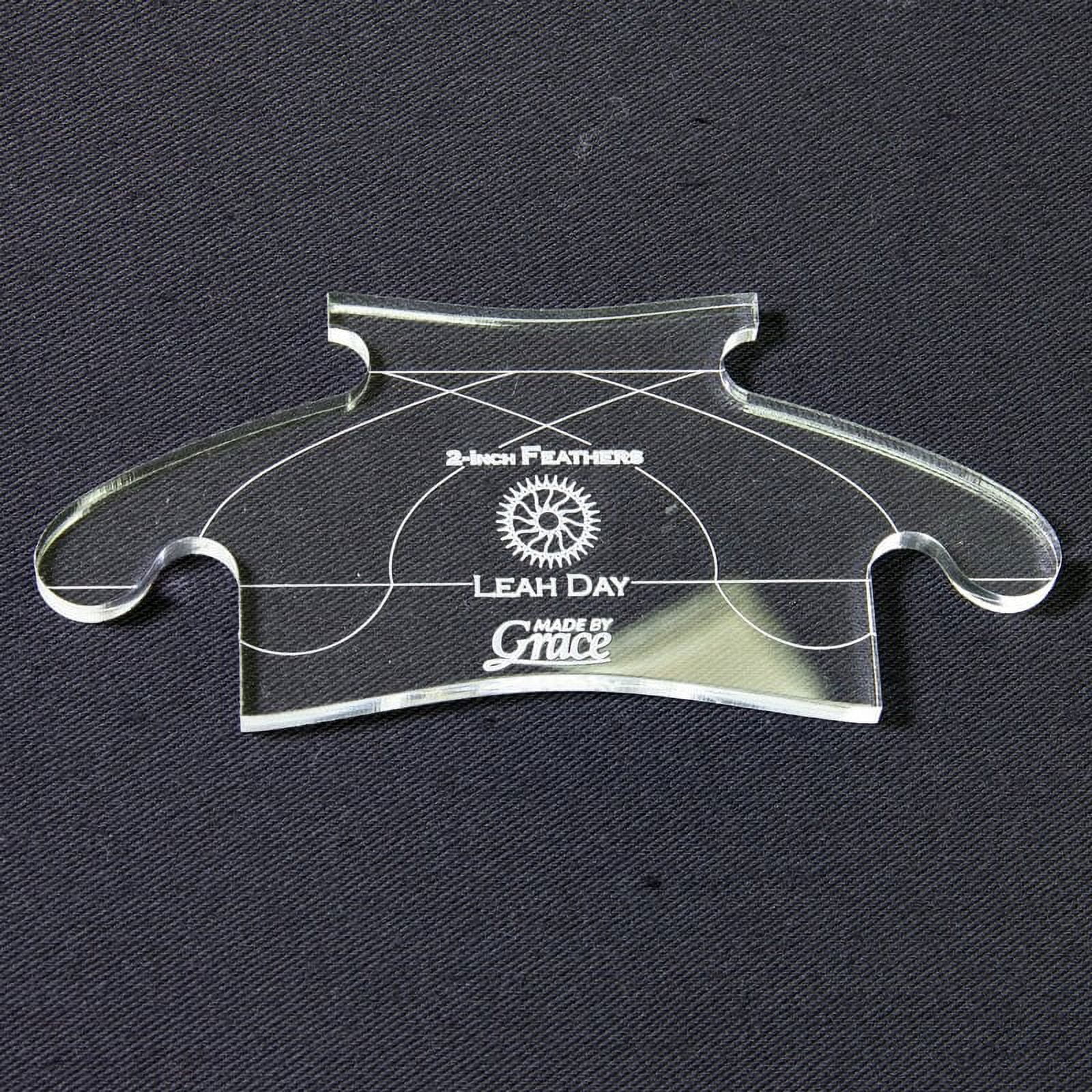 Feather Ruler - 1/8" Feather Ruler For Quilting Feathers - Quilting ...