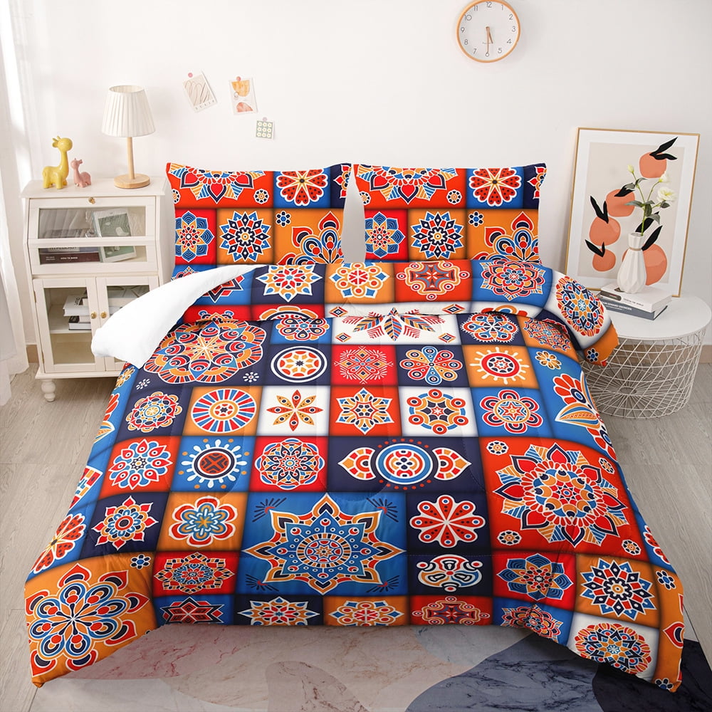 Feather Silk Cotton Quilt Bohemian Plaid Quilt Core Fat Quilt - Walmart.com