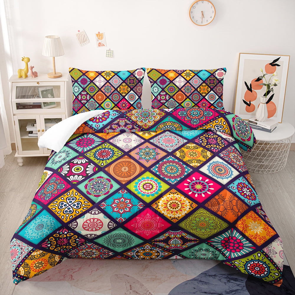 Feather Silk Cotton Quilt Bohemian Plaid Quilt Core Fat Quilt - Walmart.com