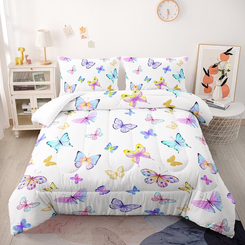Feather Silk Cotton Quilt Butterfly Animal Retro Flower Quilt Core Fat ...