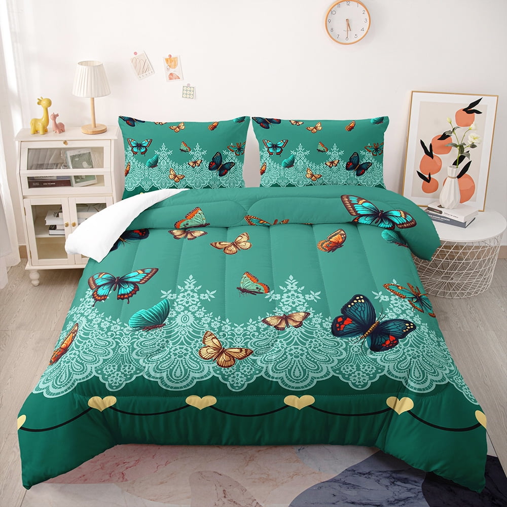 Feather Silk Cotton Quilt Butterfly Animal Retro Flower Quilt Core Fat ...