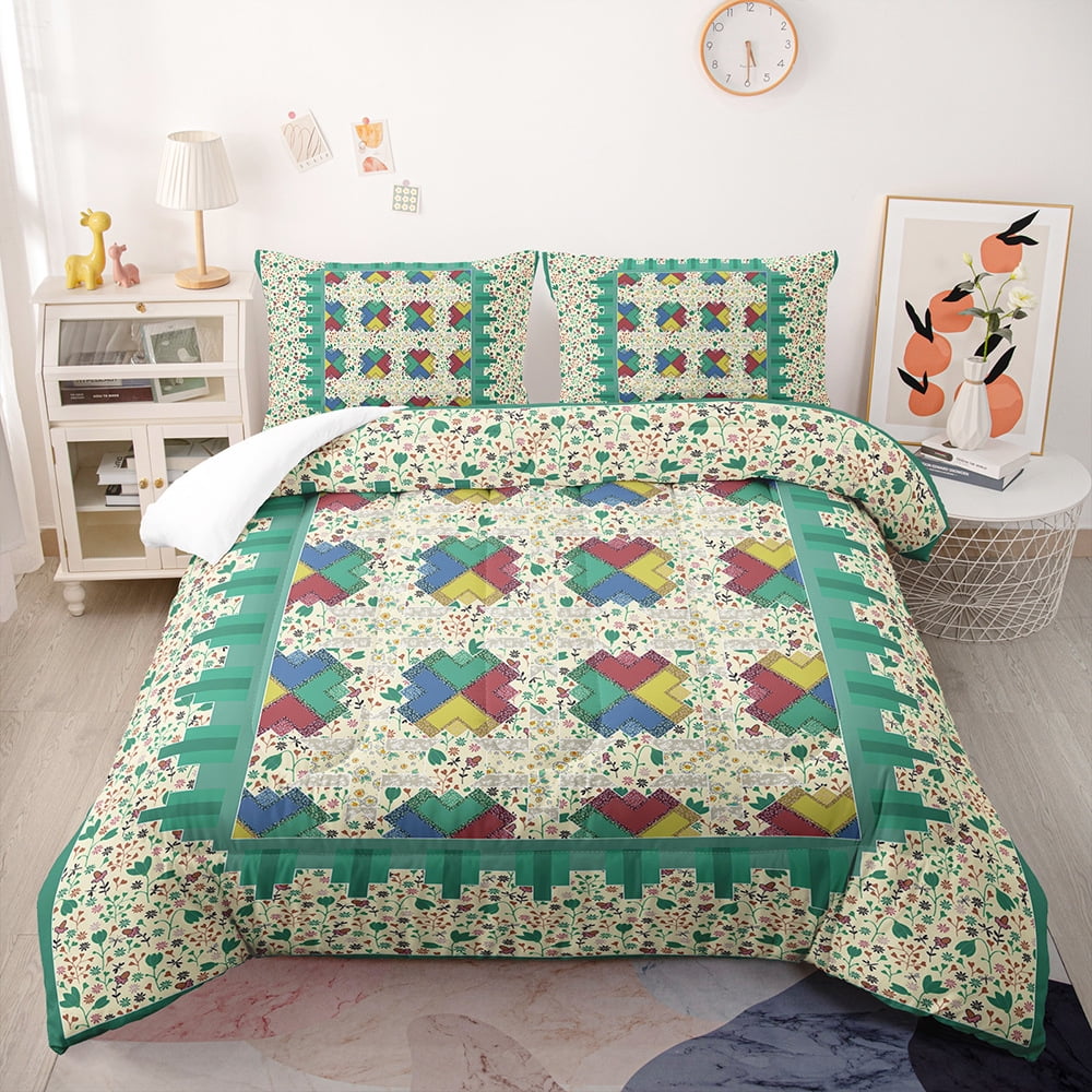Feather Silk Cotton Quilt Retro Bohemian Flower Quilt Core Fat Quilt ...
