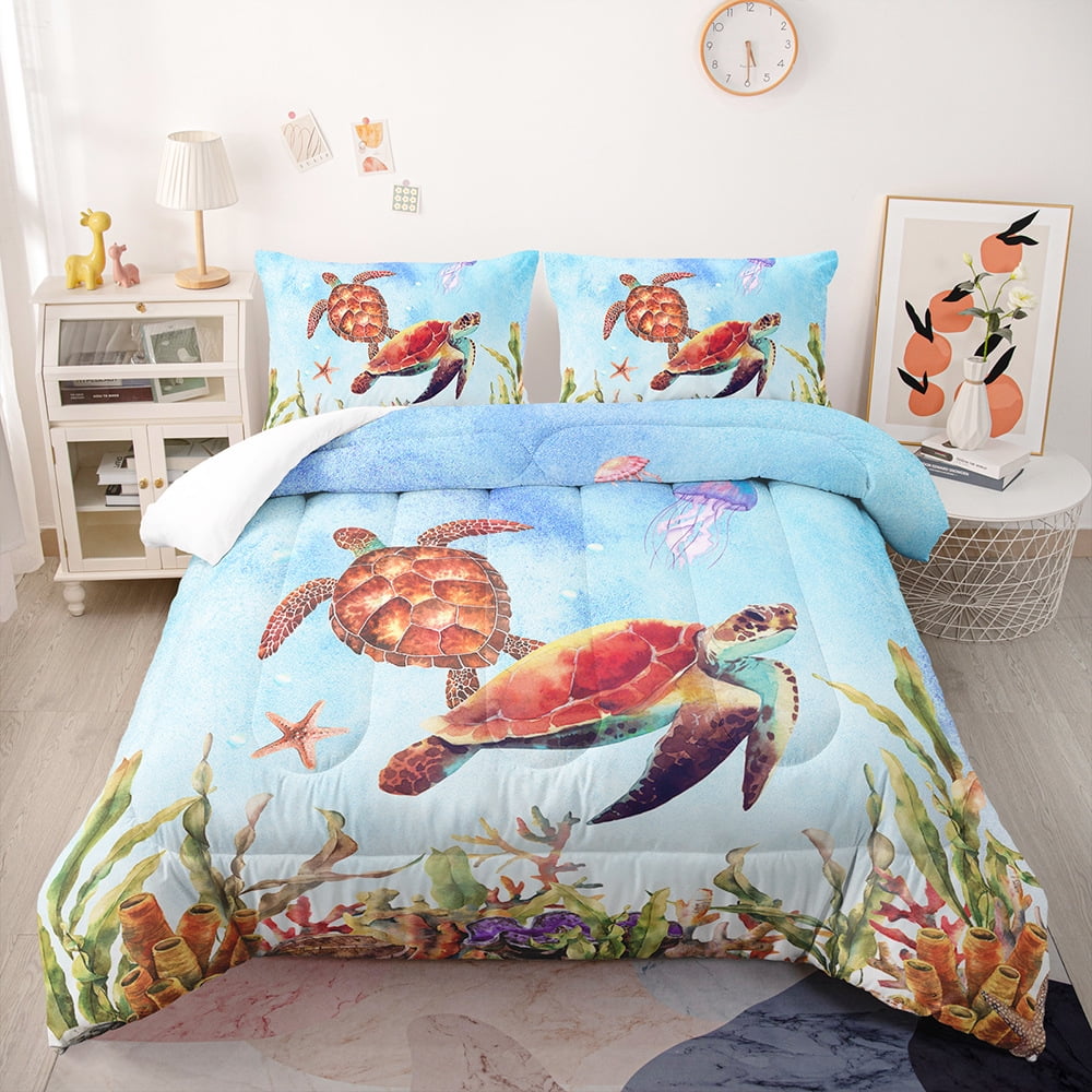 Feather Silk Cotton Quilt Sea Turtle Animal Marine Quilt Core Fat Quilt ...
