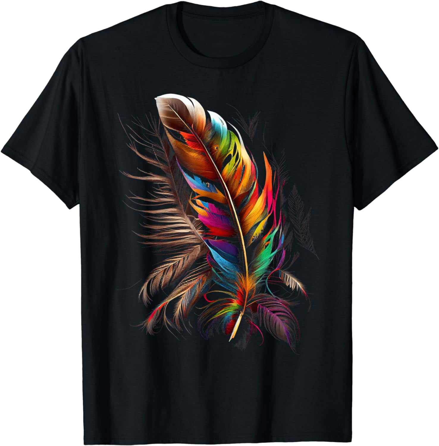 Feather Southwest Native American Indian Tribal Art Graphic T-Shirt ...
