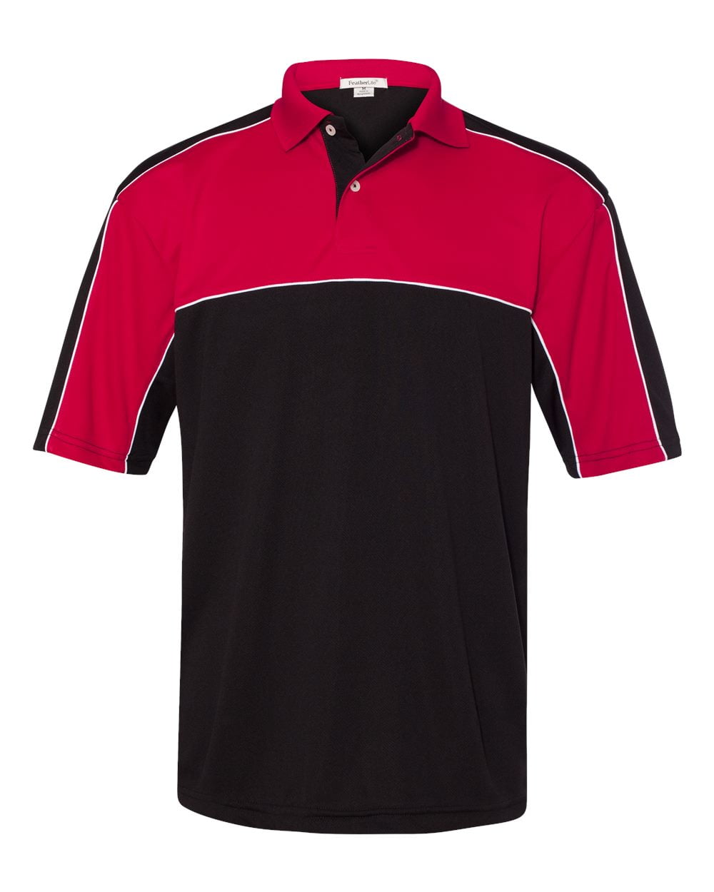 FeatherLite Daytona Racing Colorblocked Moisture-Free Mesh Polo Size up ...