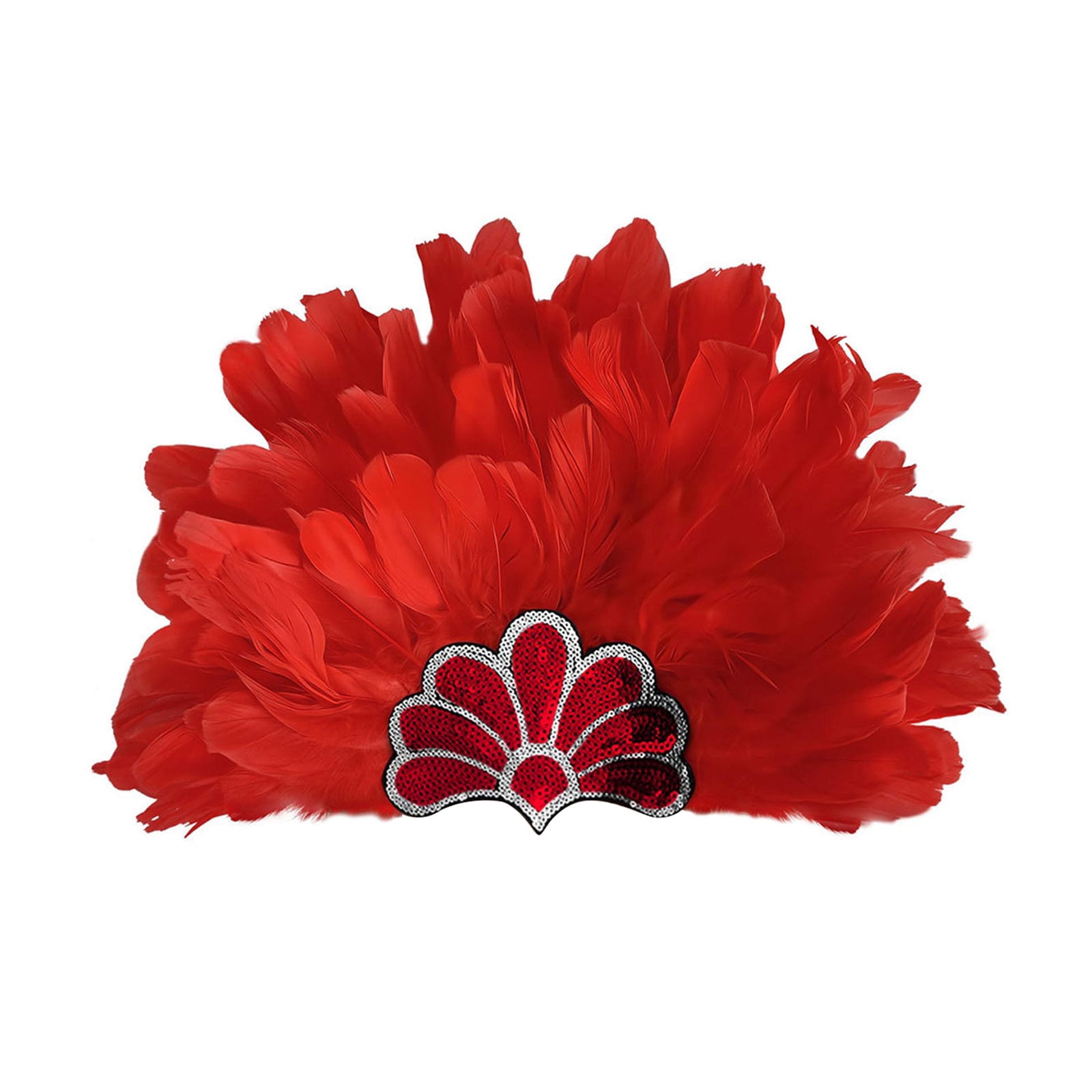 Feathered Flapper Headbands Mardi Gras Prom Dancer Headpiece for Party ...