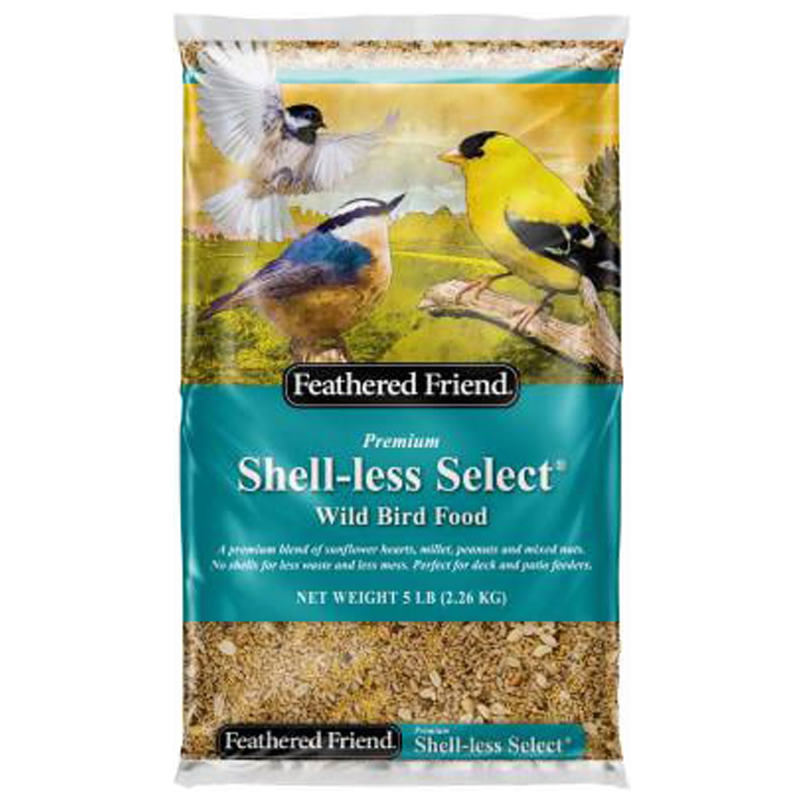 Feathered Friend 14397 Shell-less Select Wild Bird Food, 5 Lb. Bag ...