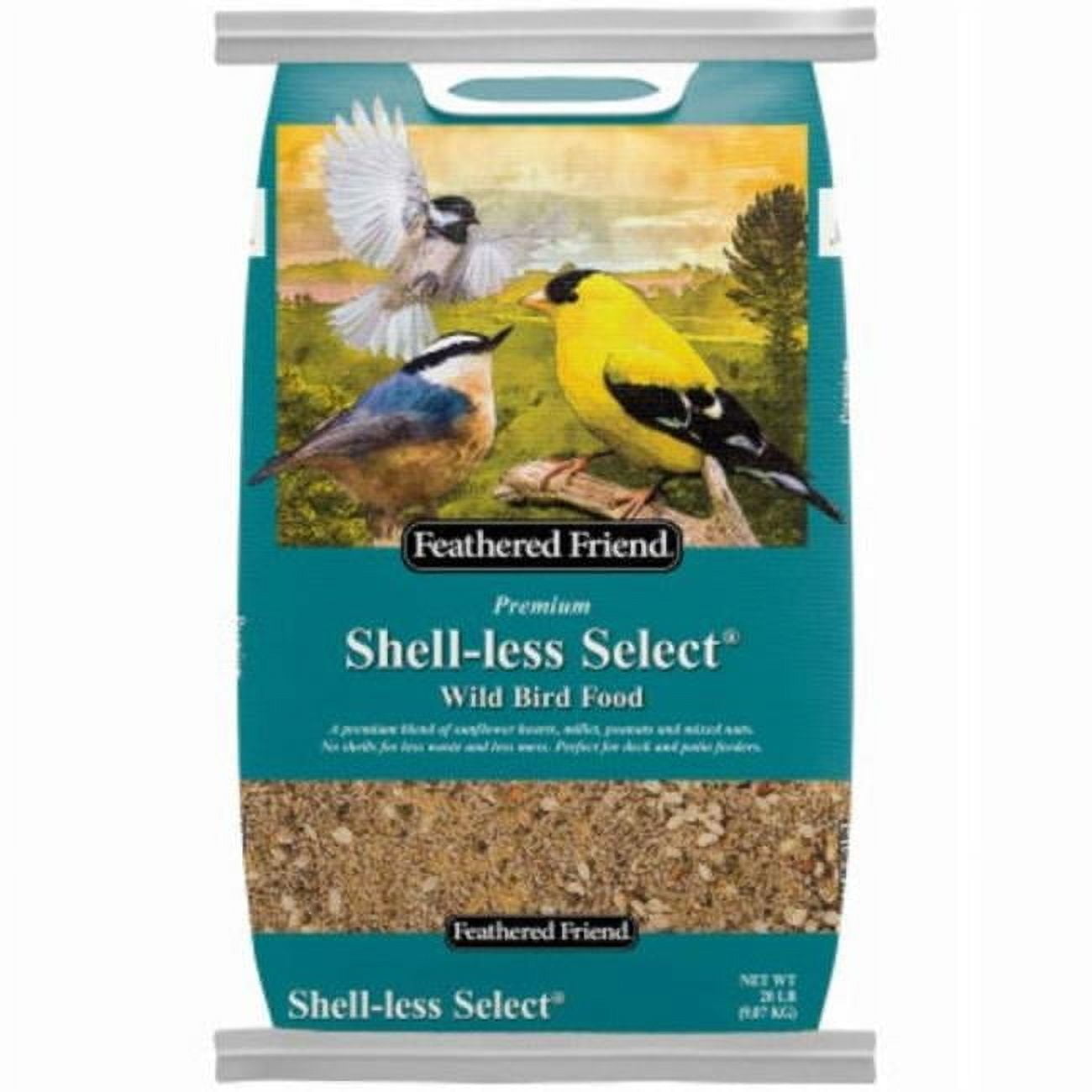 Feathered Friend 14400 Shell-less Select Wild Bird Food, 20 Lb. Bag ...