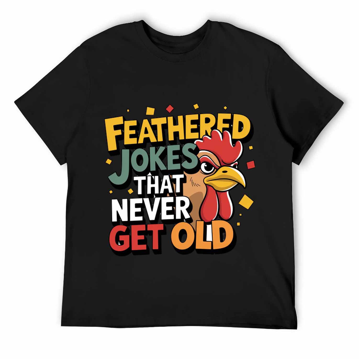 Feathered Jokes That Never Get Oldt shirt design cat Fingerspelling ...