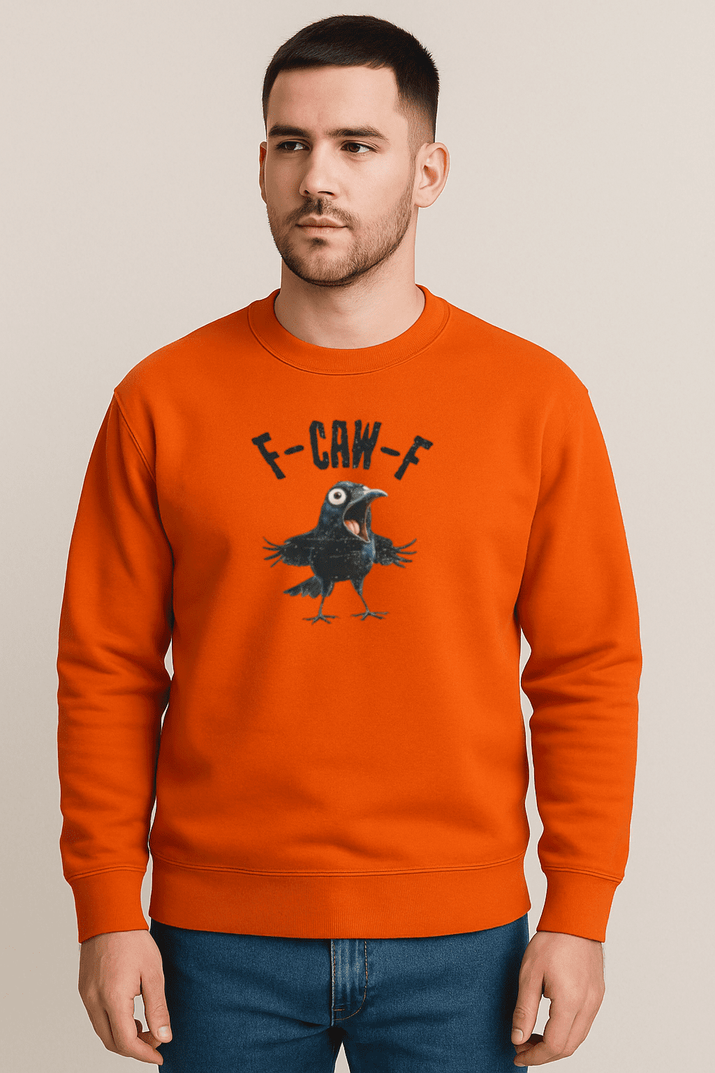 Feathered Sass Funny Bird Humor Quote Sarcastic Cartoon Print Sweatshirt, up to size 5XL ...