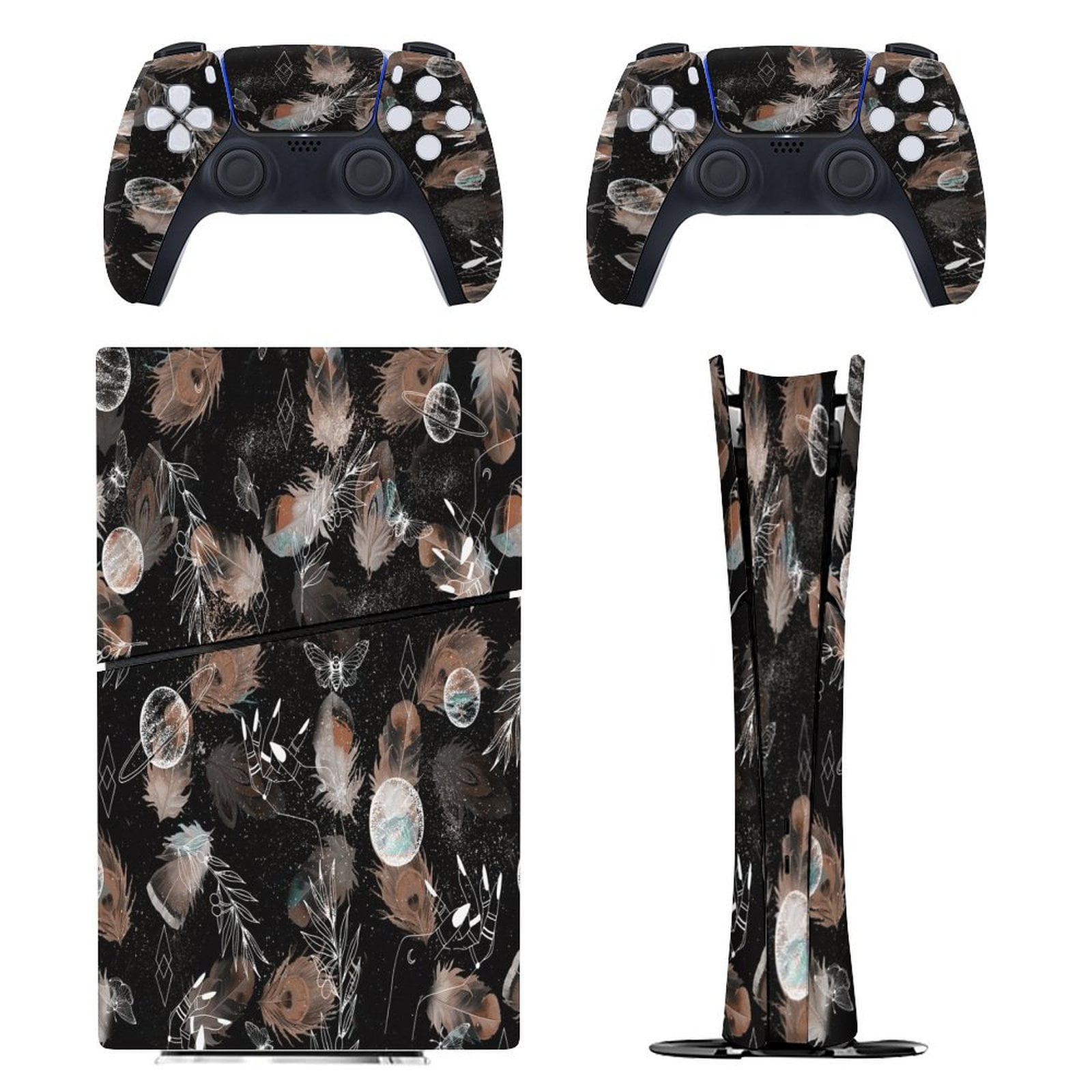 Feathered Starry Sky PS5/PS5 Slim Digital Disc Skin Sticker For Console ...