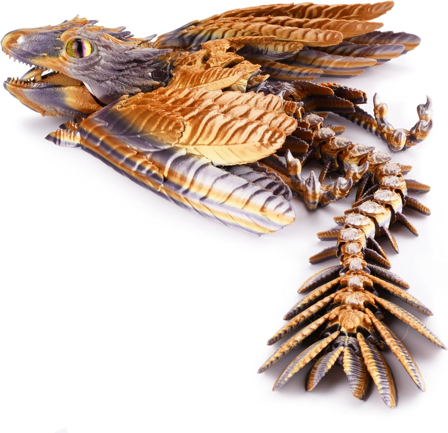 Feathered Wyvern Dragon, 3D Printed Dragon, Articulated Dragon, Fidget ...