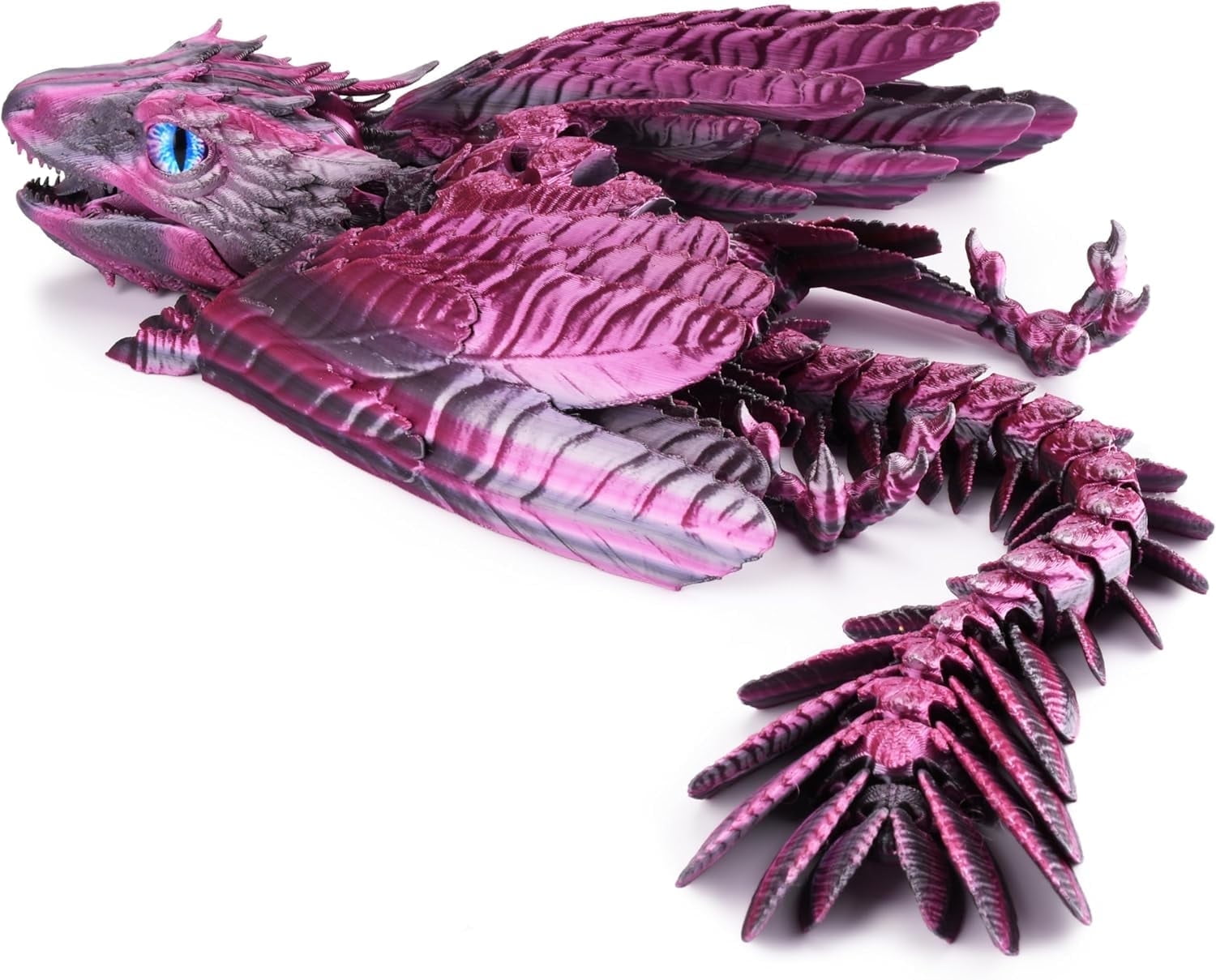 Feathered Wyvern Dragon, 3D Printed Dragon, Articulated Dragon, Fidget ...