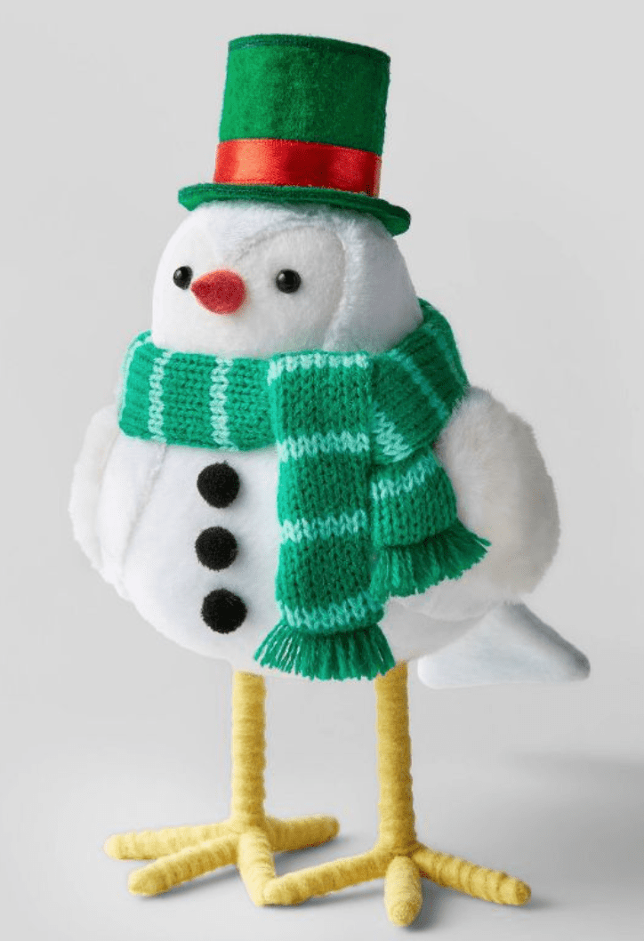 Featherly Friends - Wondershop Fabric Bird: Yellow Feet: Snowman with ...