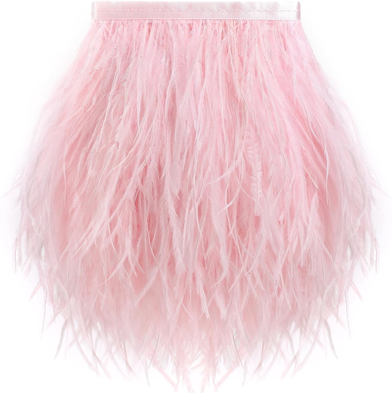Feathers Fringe Ribbons,78.7Inx3.15-4.3In Wide Reusable Pink Clothes ...
