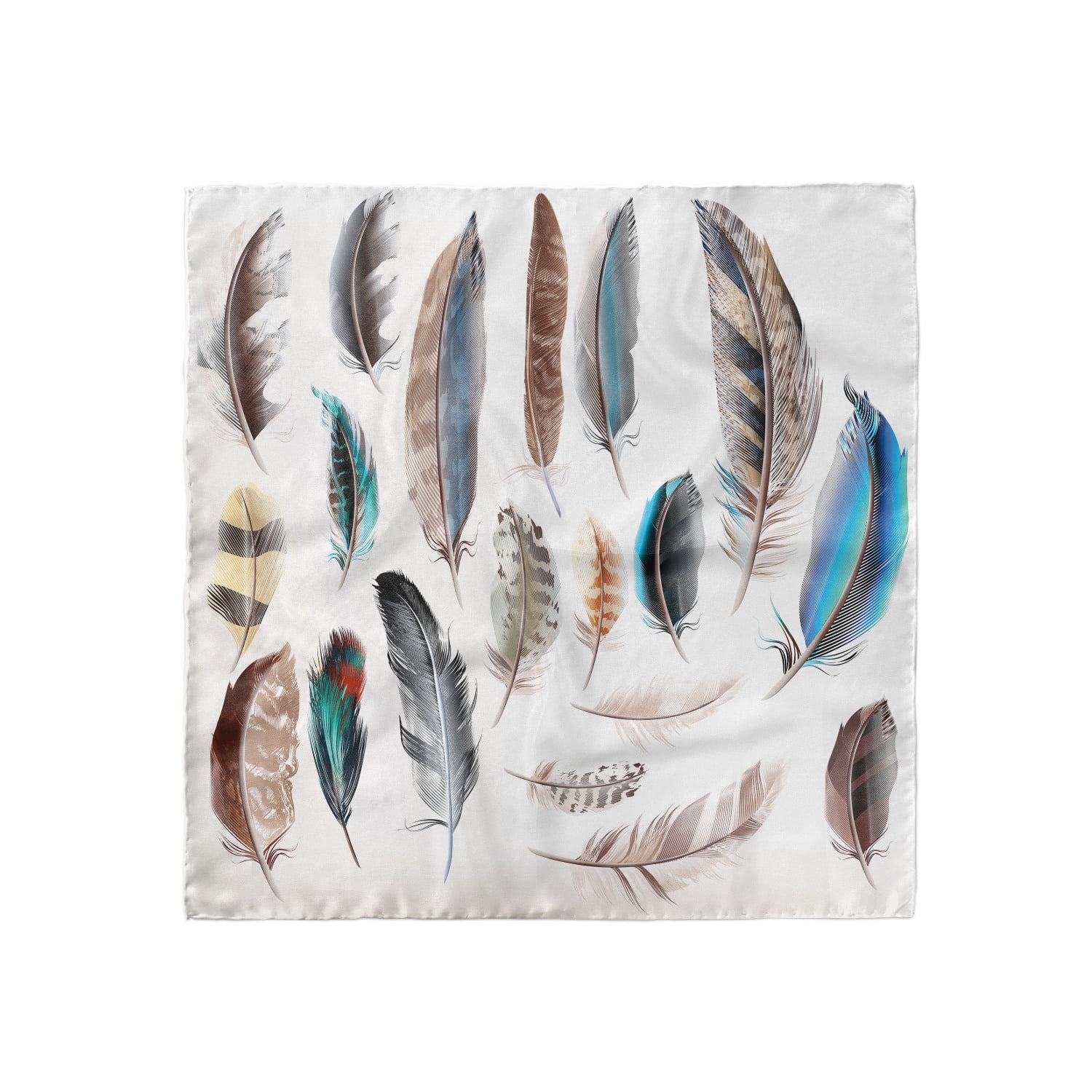 Feathers Head Scarf, Bird Body Feathers Set, Head Wrap, 3 Sizes, by ...