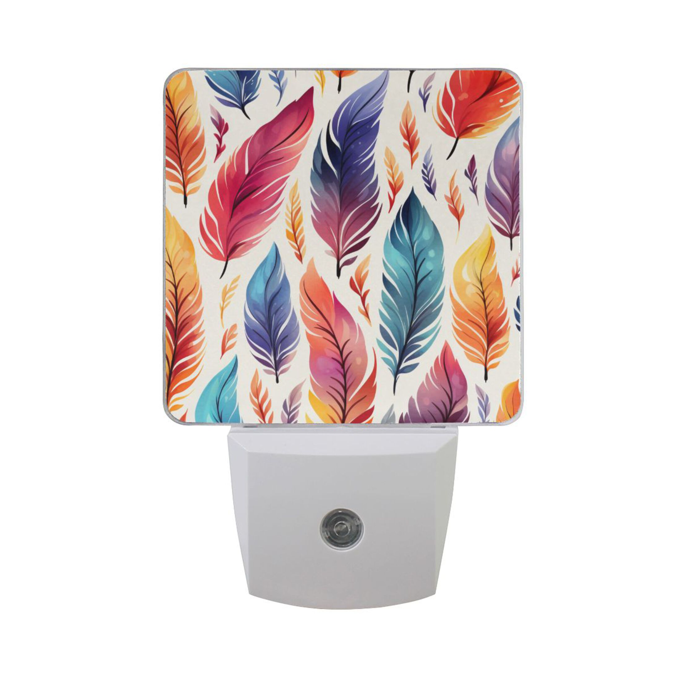 Feathers Night Light LED Dusk to Dawn Auto Sensor Night Lamp Plug-in ...