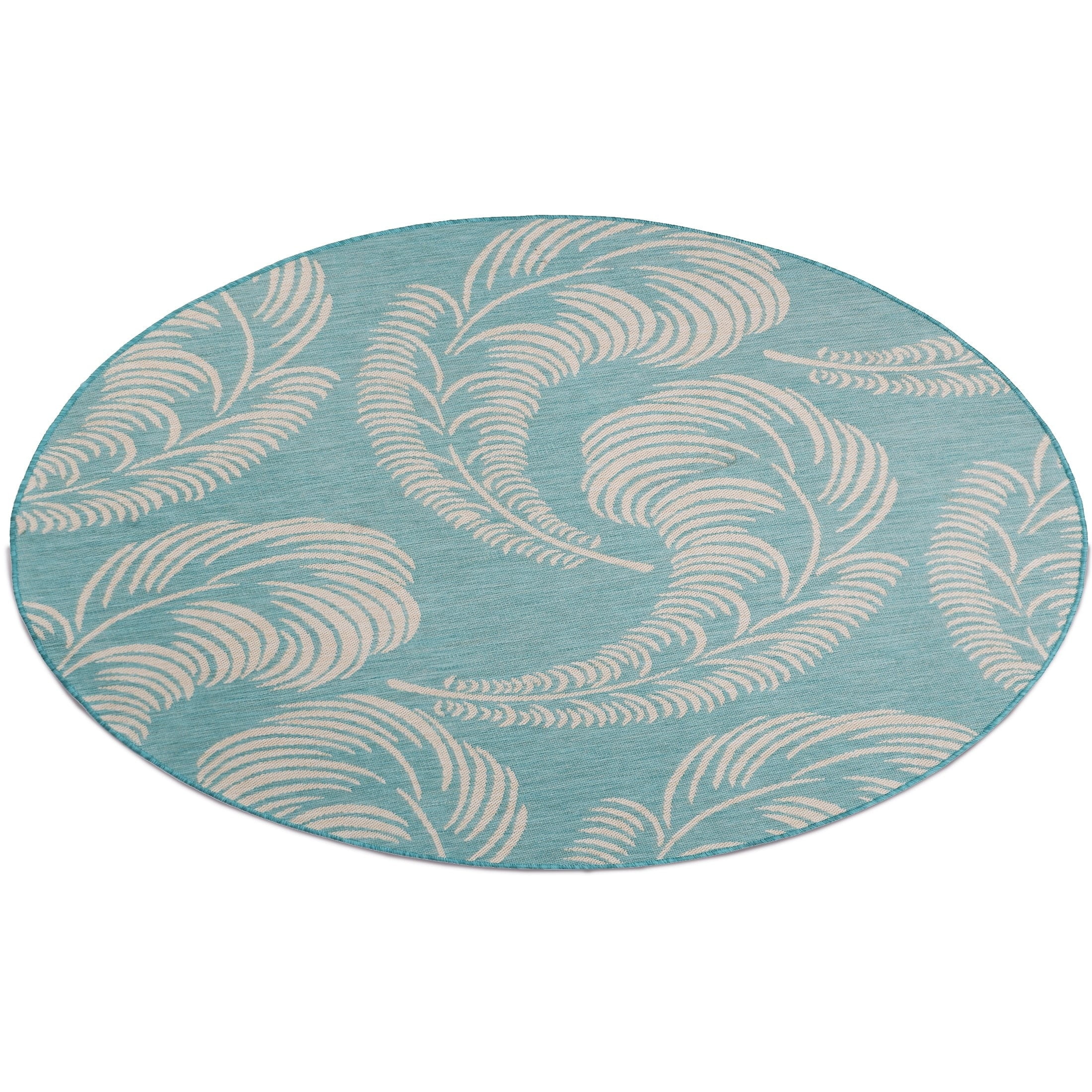 Feathers Premium Paisley-Like Plumes Indoor Outdoor Area Rug OASIS ...