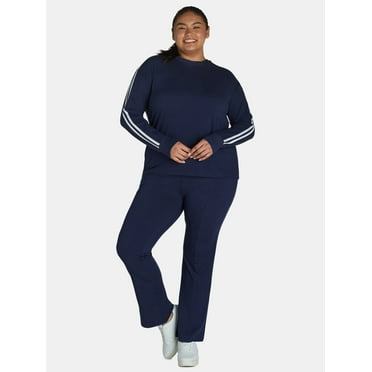 Terra & Sky Women's Plus Size Fleece Sweatshirts and Sweatpants Set, 5 ...
