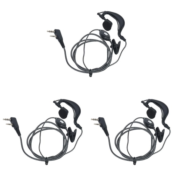 Feature Mic 2PIN Quality Talkie High Earpiece Headset For Intercom ...