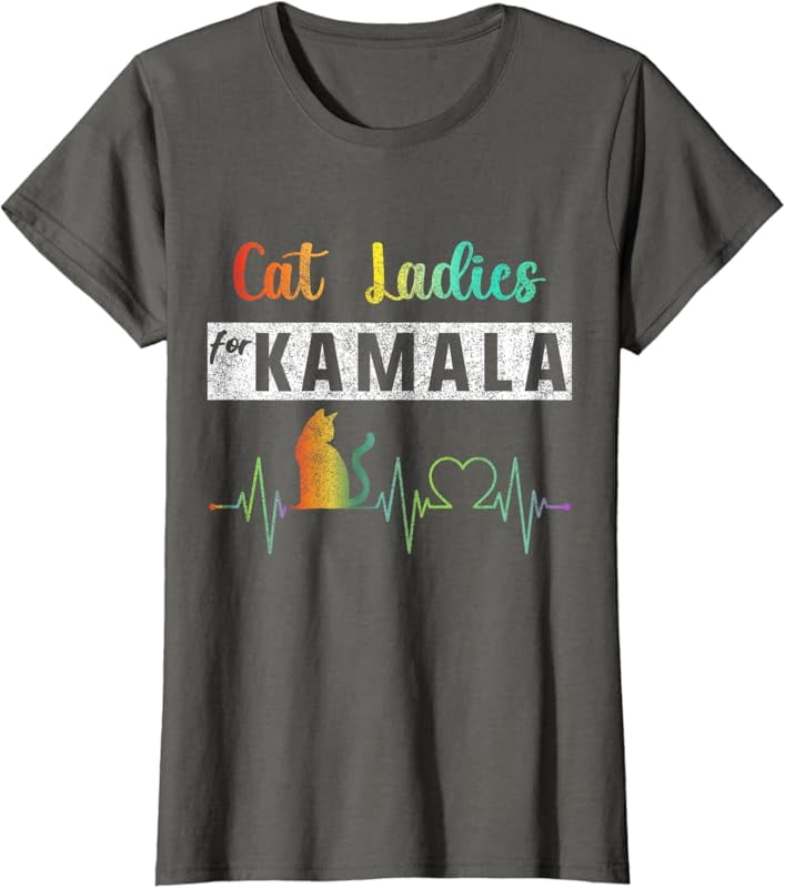 Featuring Kamala Harris Classic Cat Ladies for Kamala Harris T-Shirt ...