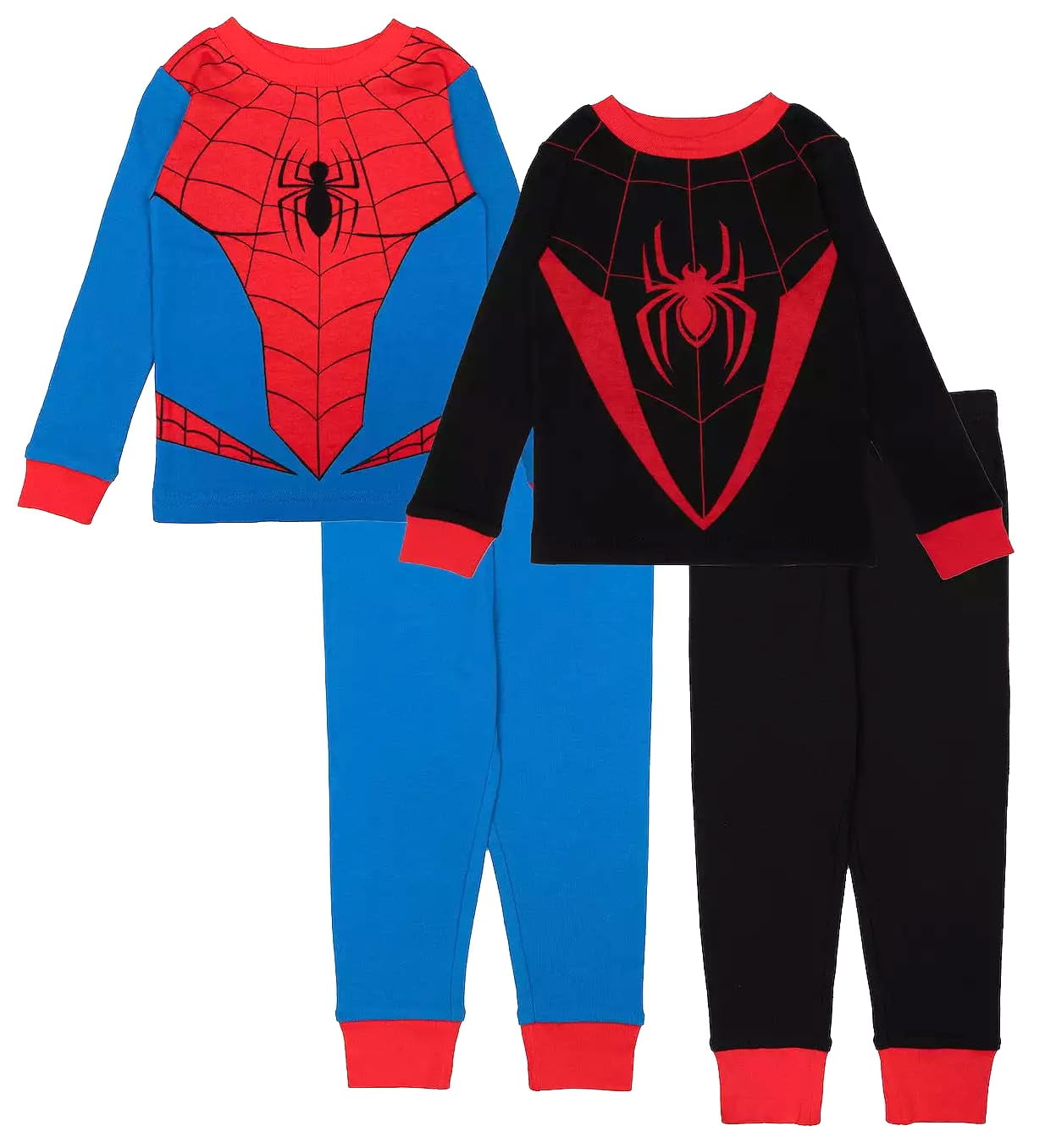 Marvel Toddler Boys' Spiderman Pajama Set, 4 Piece Set - Walmart.com