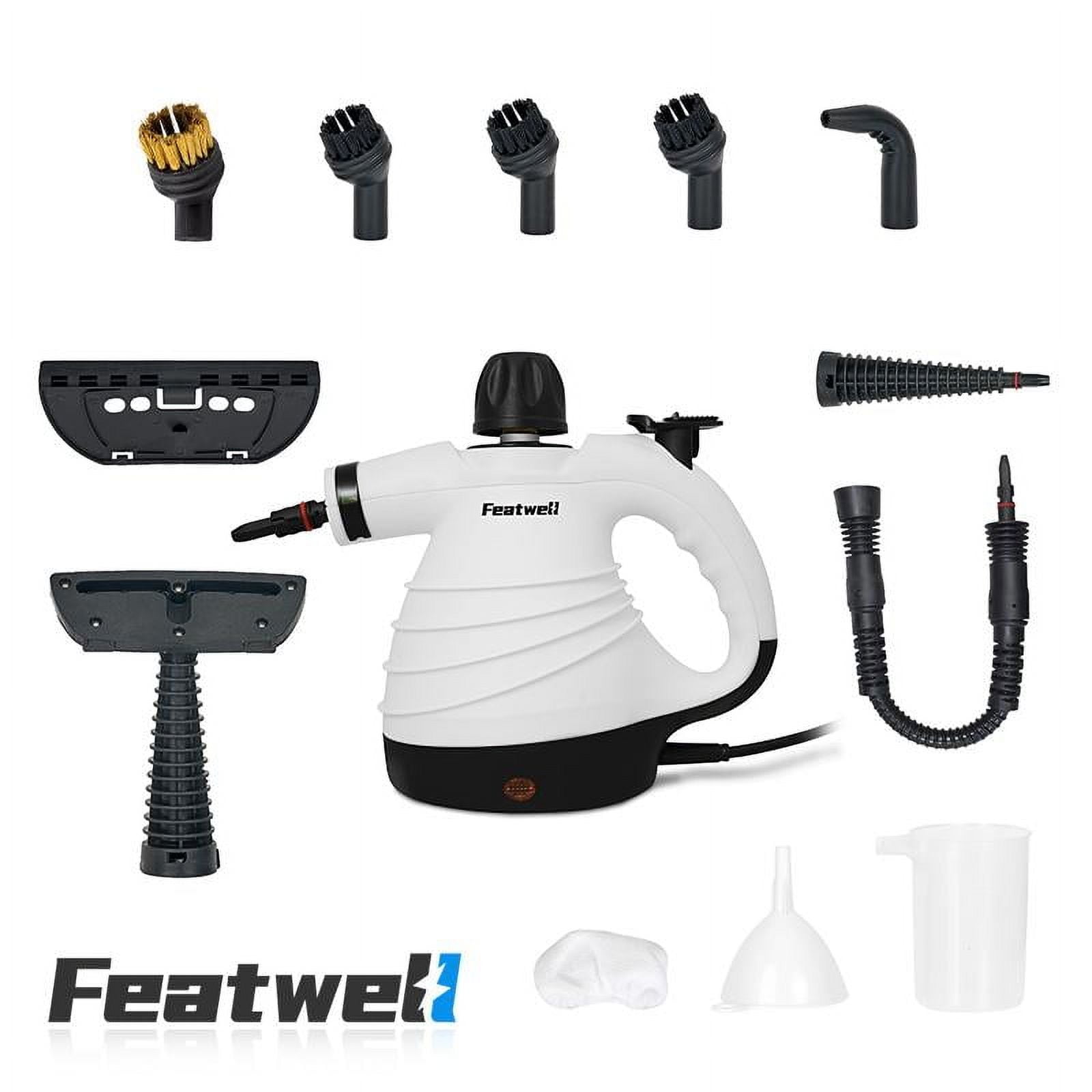 Featwell Multi-Surface Pressurized Handheld Steam Cleaner with 12 Pcs ...