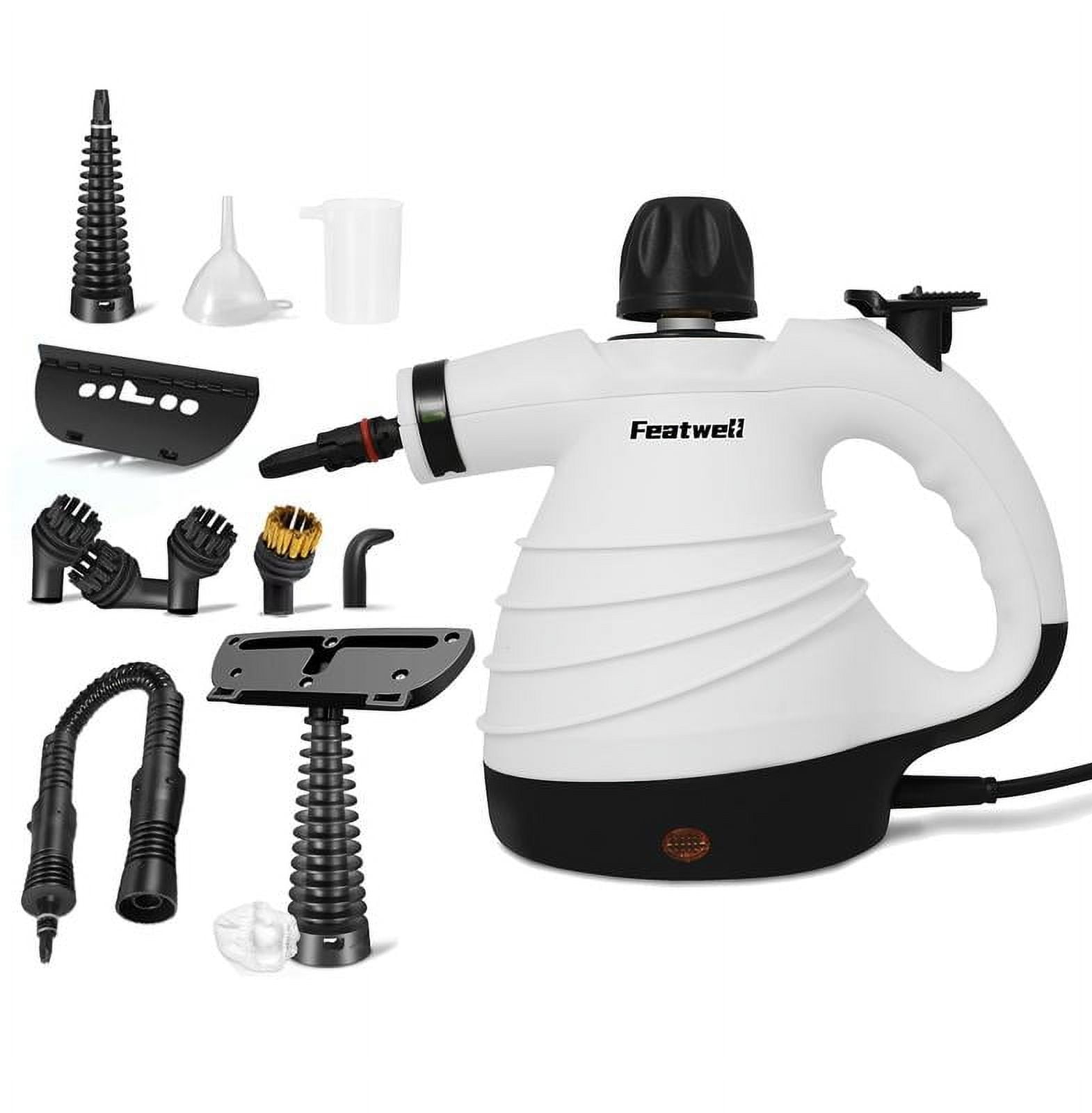 Featwell Pressurized Handheld Multi-Surface Natural Steam Cleaner with ...