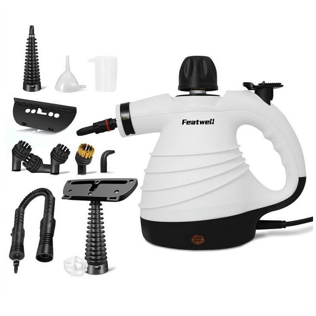 Featwell Pressurized Handheld Multi-Surface Natural Steam Cleaner with ...