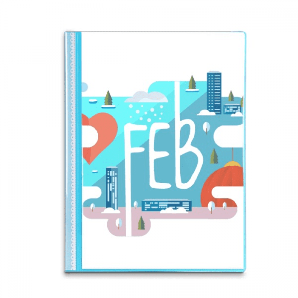Feberary Month Season Illustration Book Sheet Protectors Portfolio ...