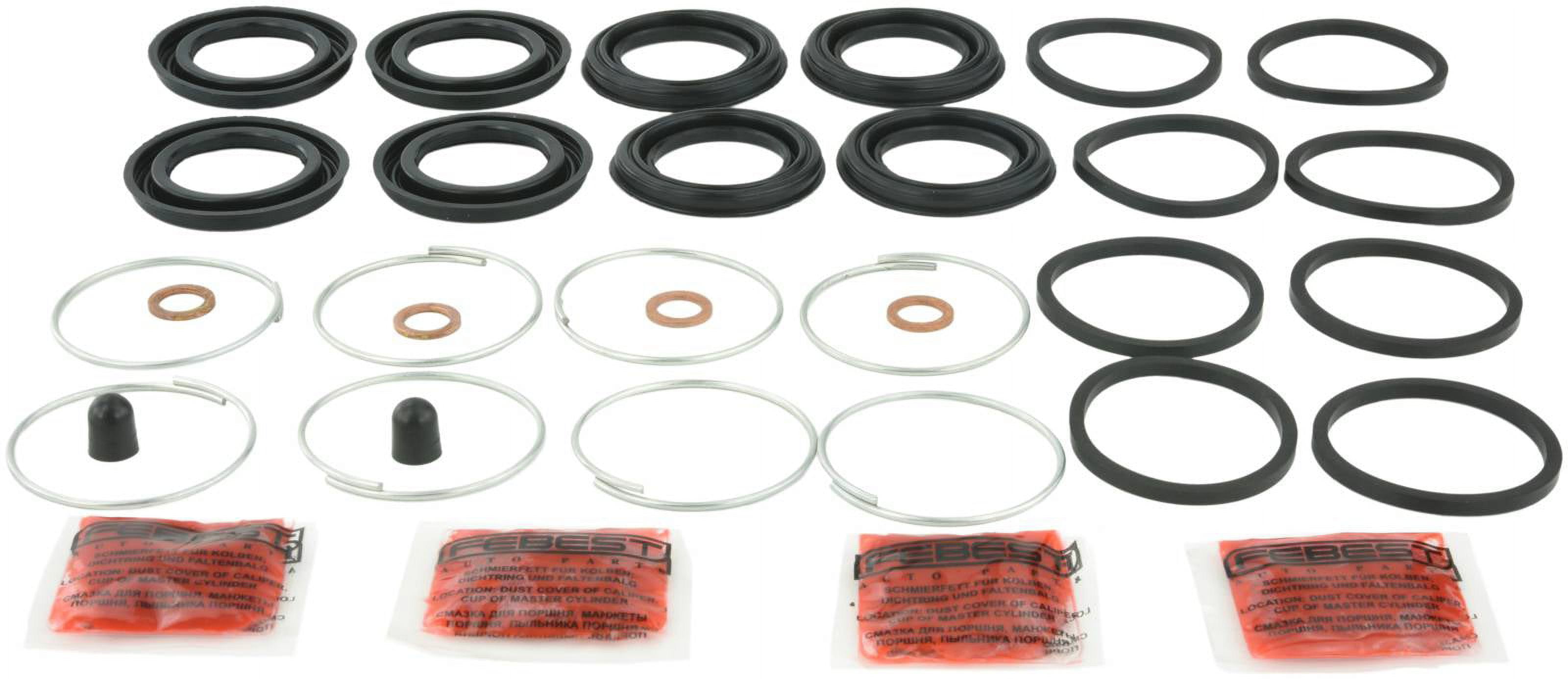 Febest FRONT BRAKE CALIPER REPAIR KIT # 0175-HZJ71F OEM 04479-60070 ...