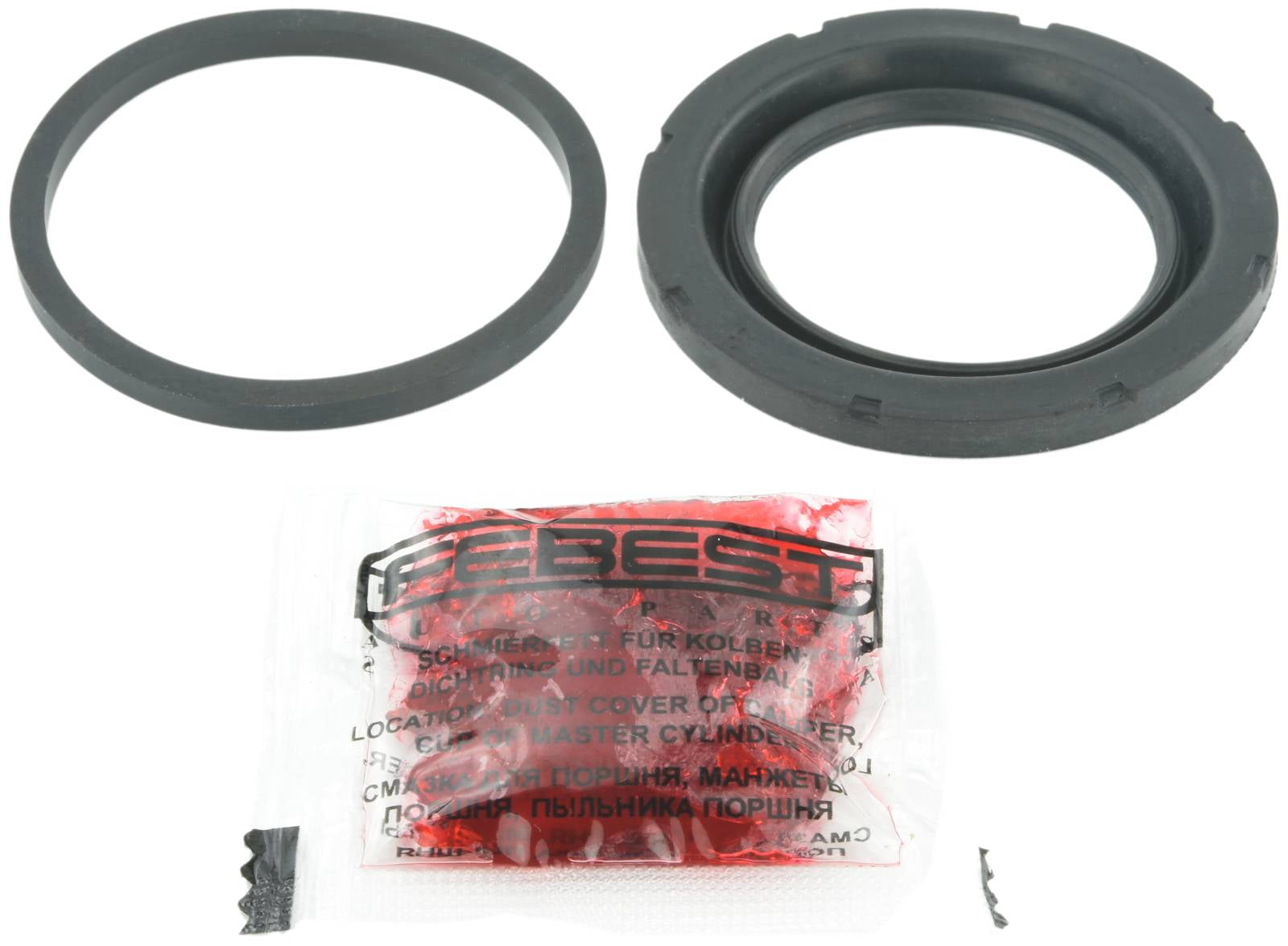Febest FRONT BRAKE CALIPER REPAIR KIT # 2375-7L6F OEM 7L6615149A ...