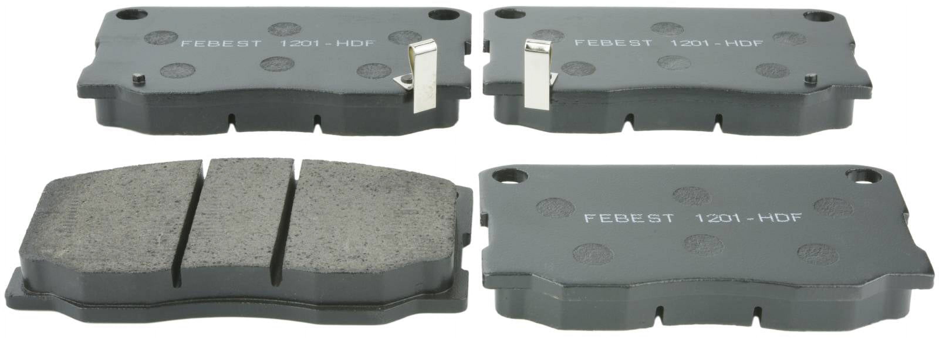 Febest PAD KIT, DISC BRAKE, FRONT # 1201-HDF OEM 58101-5HA30 - Walmart.com
