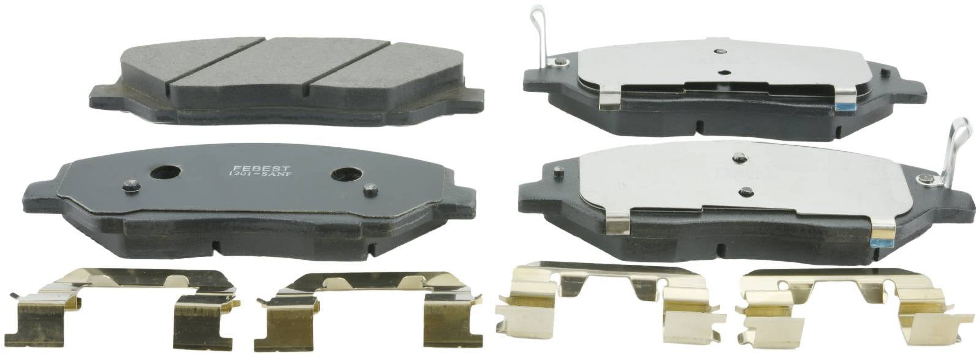 Febest PAD KIT, DISC BRAKE, FRONT - KIT # 1201-SANF OEM 58101-2PA70 ...