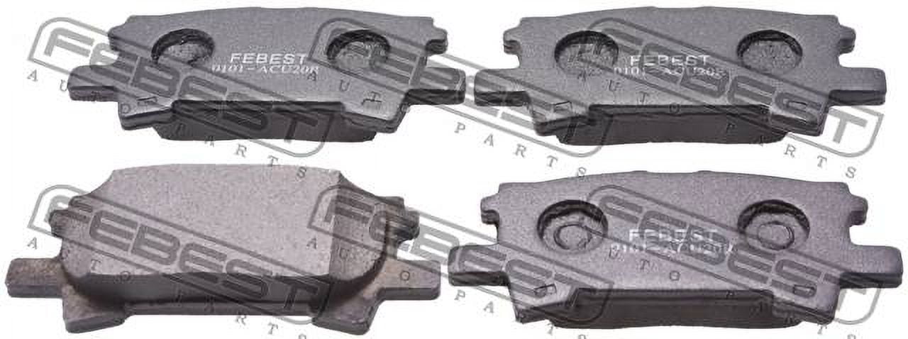 Febest PAD KIT, DISC BRAKE, REAR # 0101-ACU20R OEM 04466-48060 ...