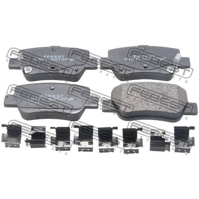 Febest PAD KIT, DISC BRAKE, REAR - KIT # 0101-ADT270R OEM 04466-05041 ...