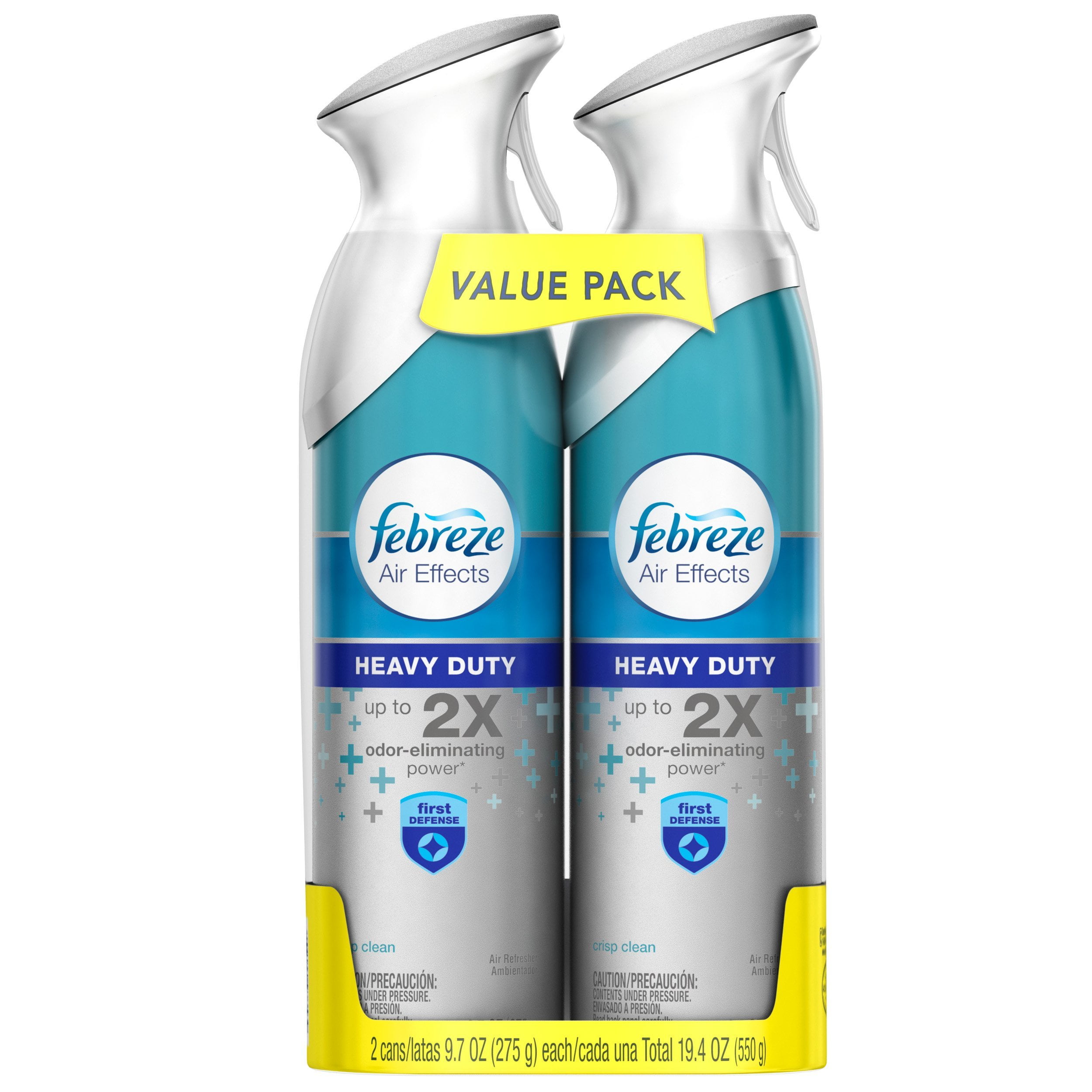 Febreze Air Effects Heavy Duty Crisp Clean Air Refresher Value Pack, 9. ...