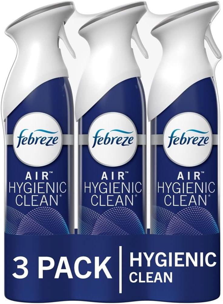 Febreze Air Freshener, Air Effects Hygienic Air Cleaning Spray, Clean ...