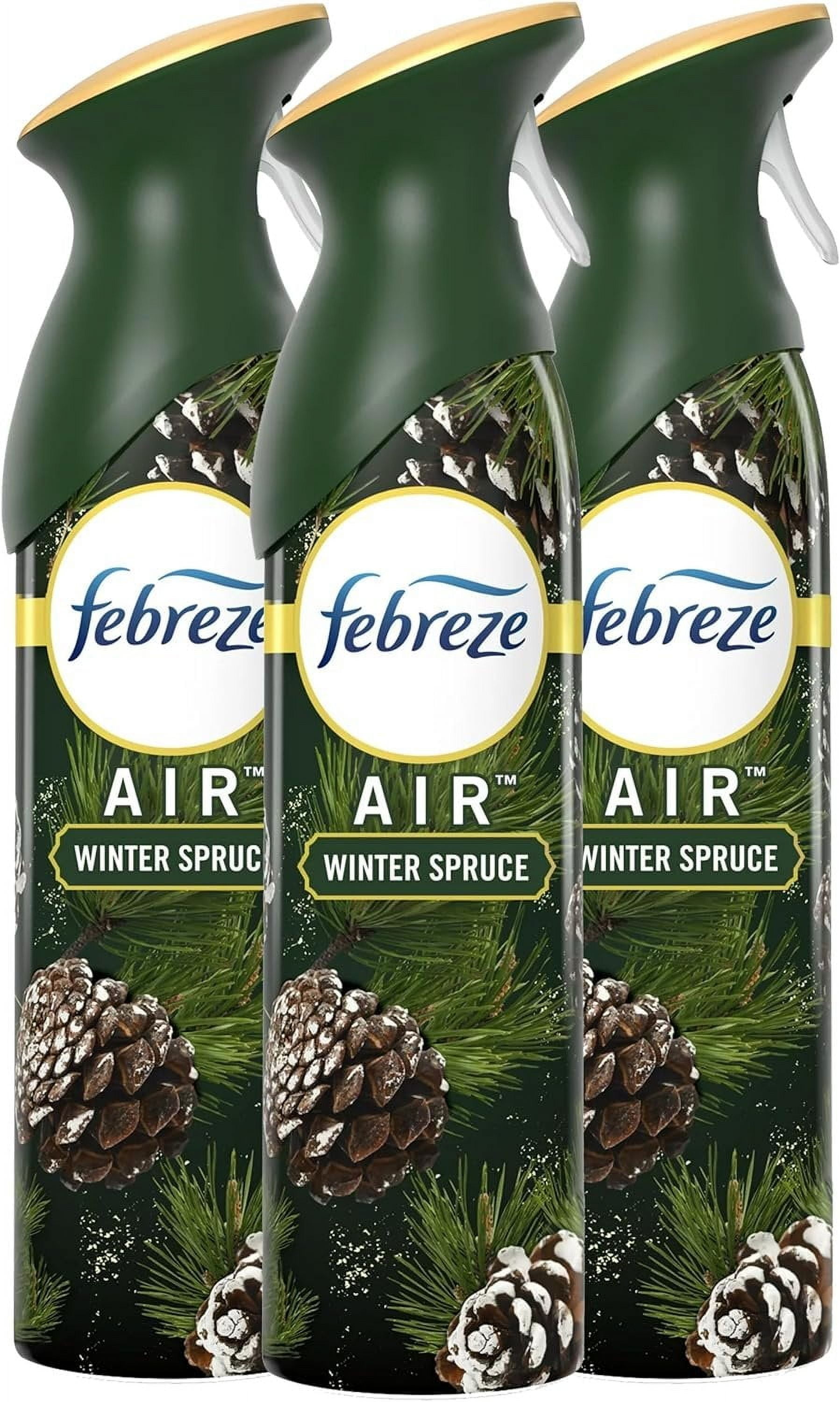 Febreze Odor Clearing Air Freshener Spray, Winter Spruce Pine Scent ...