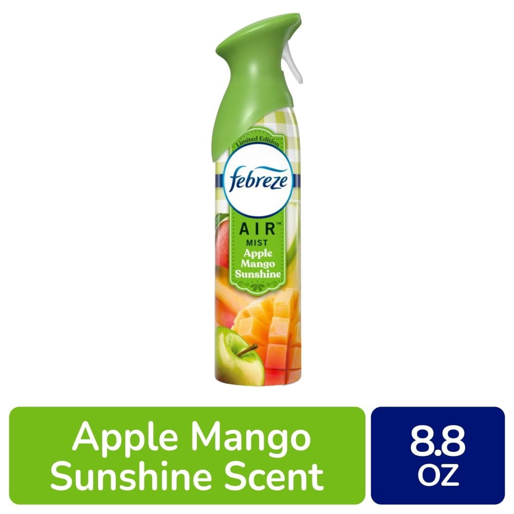 Febreze Air Freshener Spray Odor-Fighting Room Spray Apple Mango ...