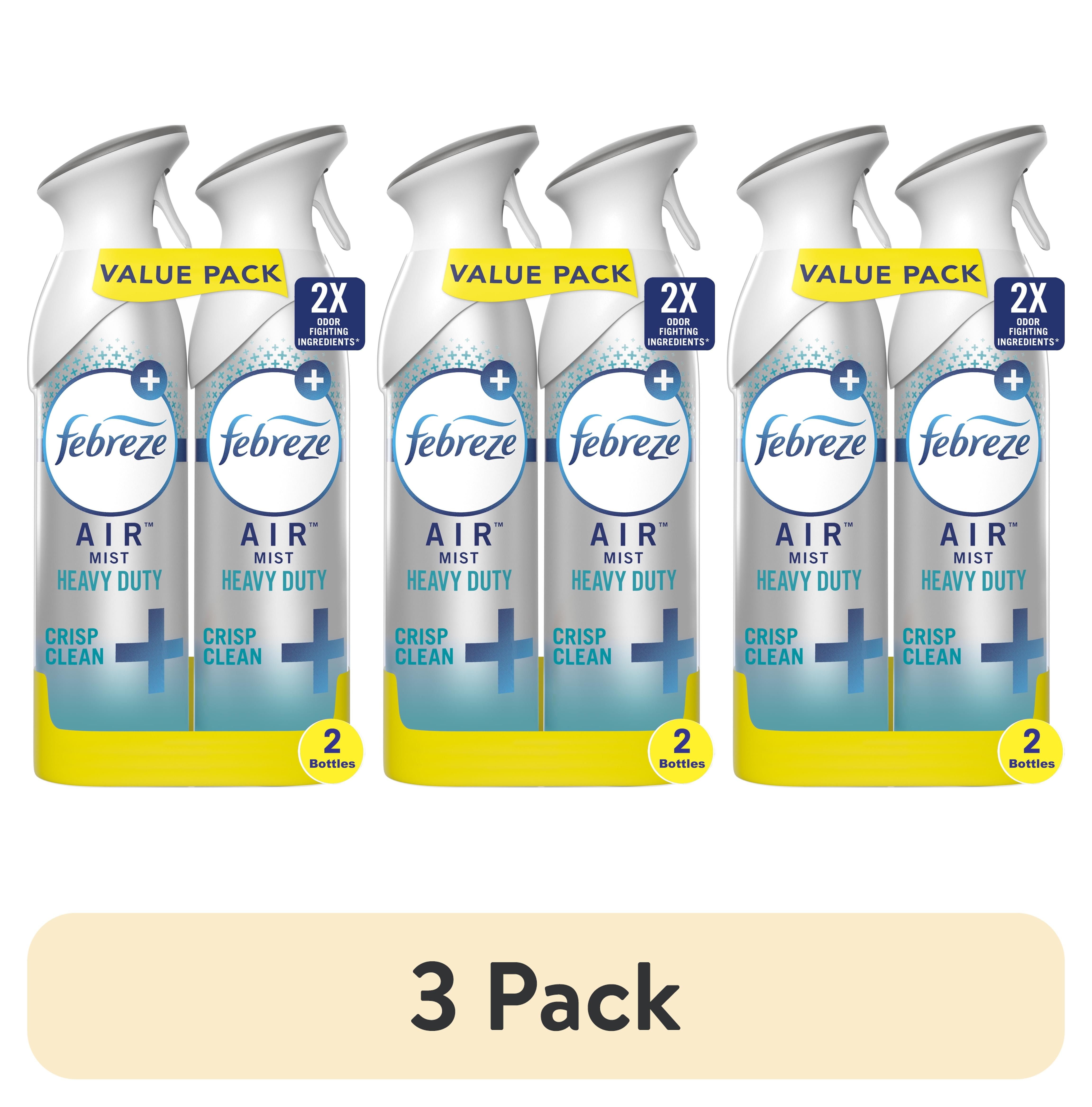 (3 pack) Febreze Air Freshener Spray, Odor-Fighting Room Spray, Heavy ...