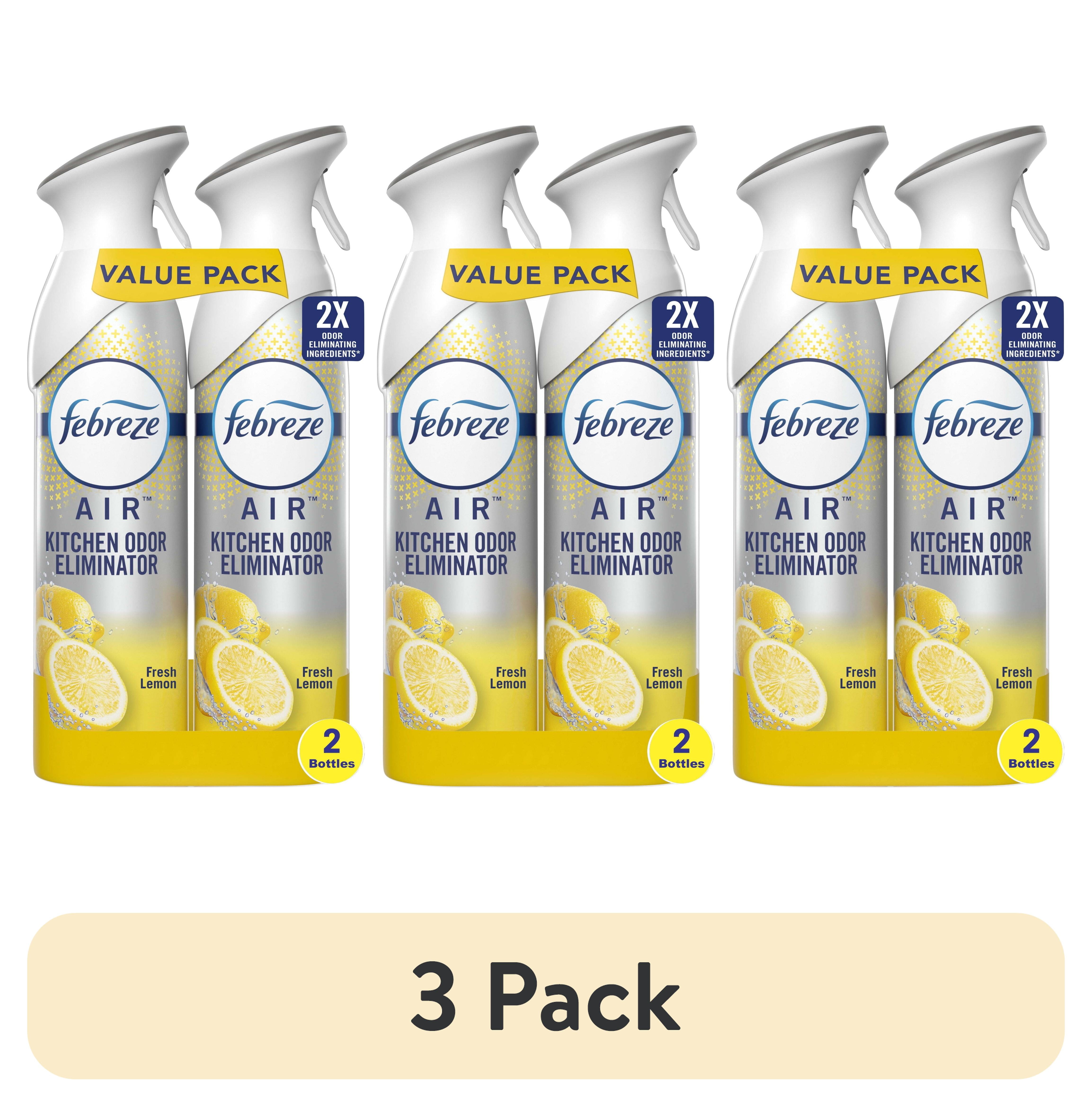 (3 pack) Febreze Air Freshener Spray, Odor-Fighting Room Spray, Lemon ...