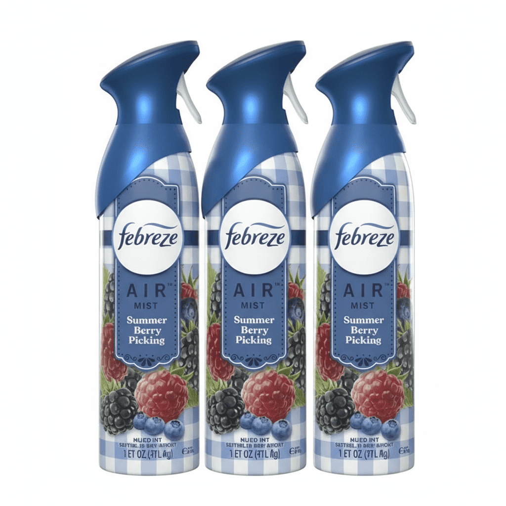 Febreze Air Freshener Spray, Odor-Fighting Room Spray, Summer Berry ...