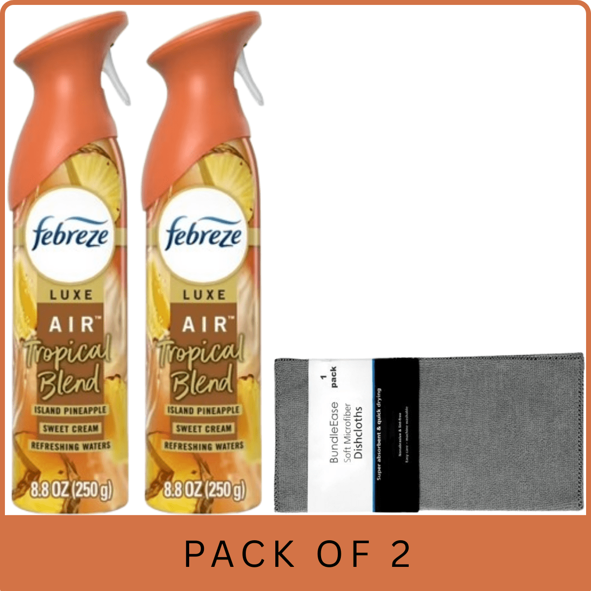 Febreze Air Freshener Spray, Odor-Fighting Room Spray, Tropical Blend ...