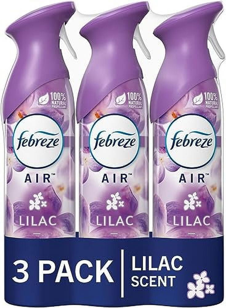 Febreze Air Freshener Spray, Odor-Fighting Air Effects, Lilac Scent, 8. ...