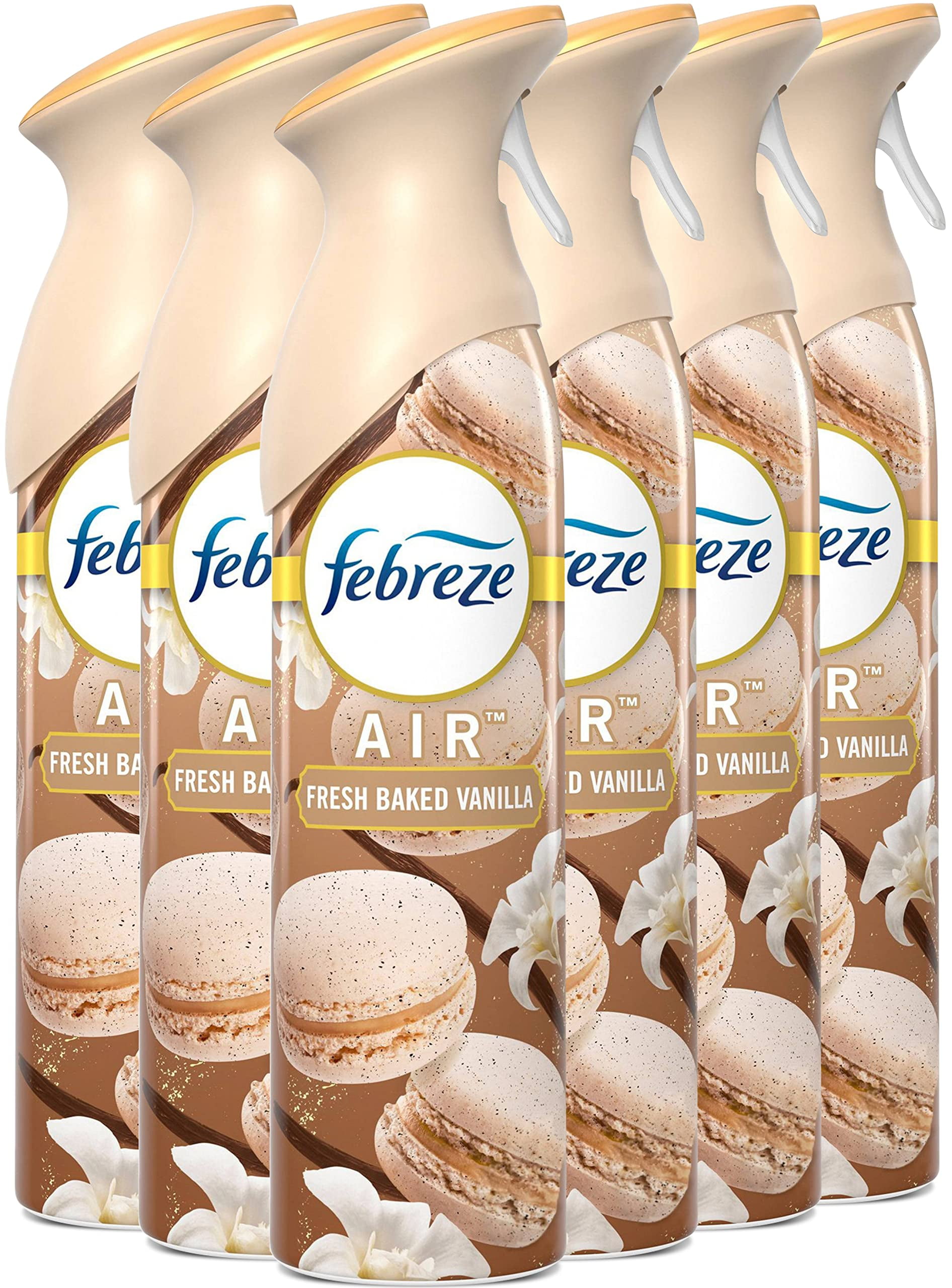 Febreze Fresh Baked Vanilla Odor Eliminating Air Freshener Spray, 8.8 ...